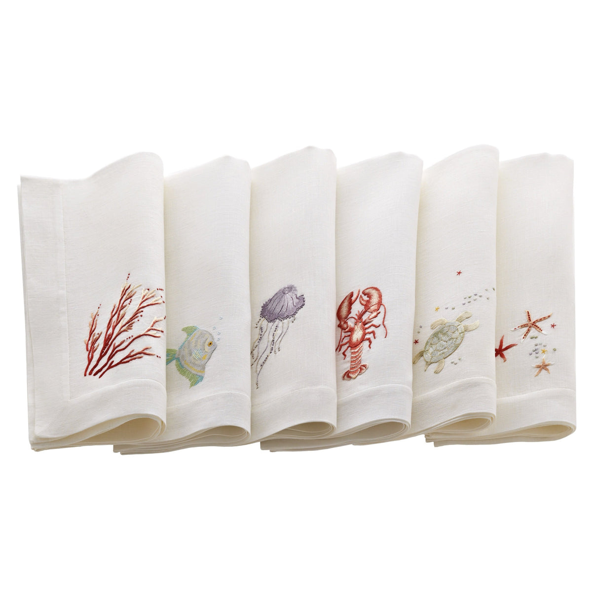 Sea Life Napkins, Set of 6 – Collecto